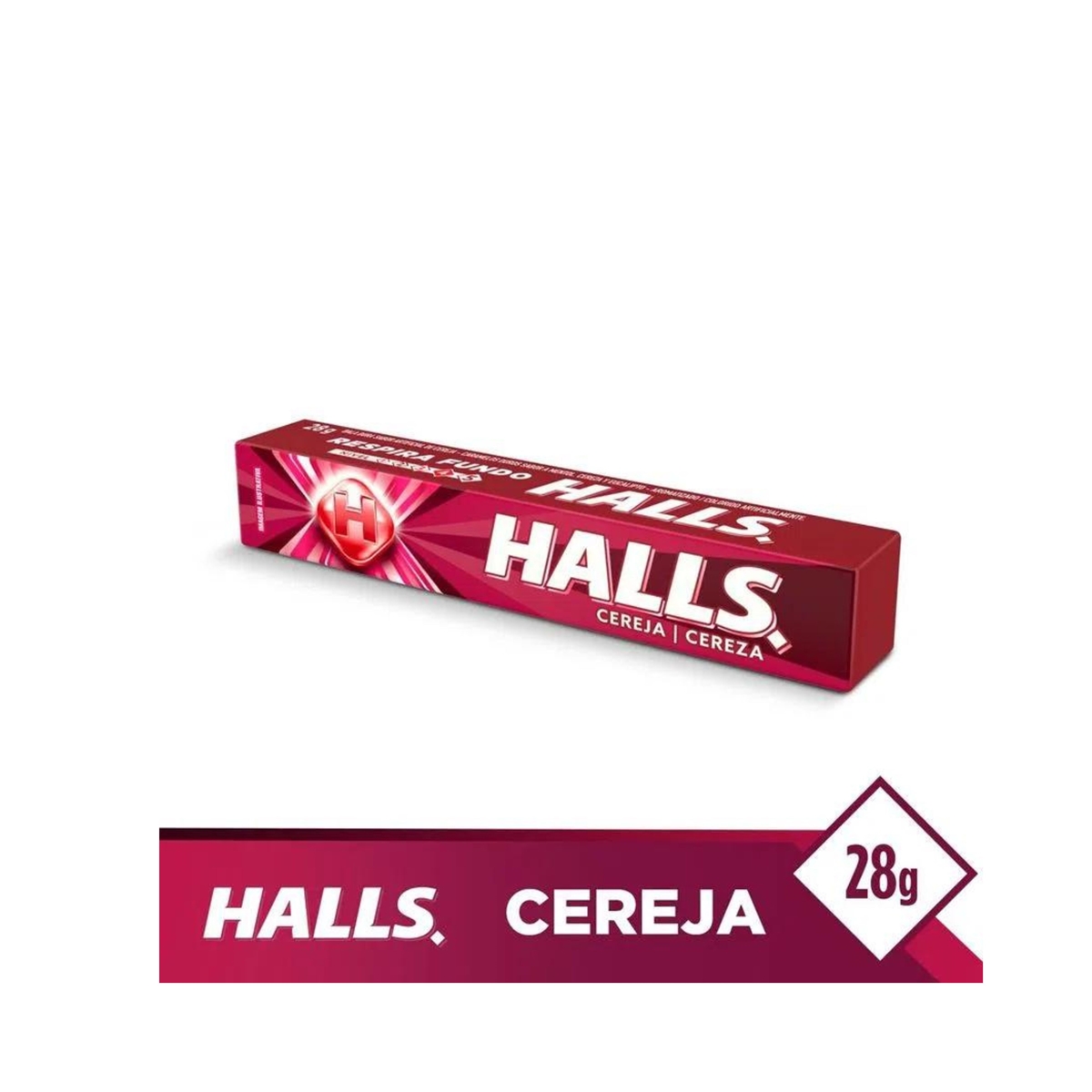 Bala Halls Sabor Cereja Com 28g - Bala Halls Sabor Cereja Com 28g ...