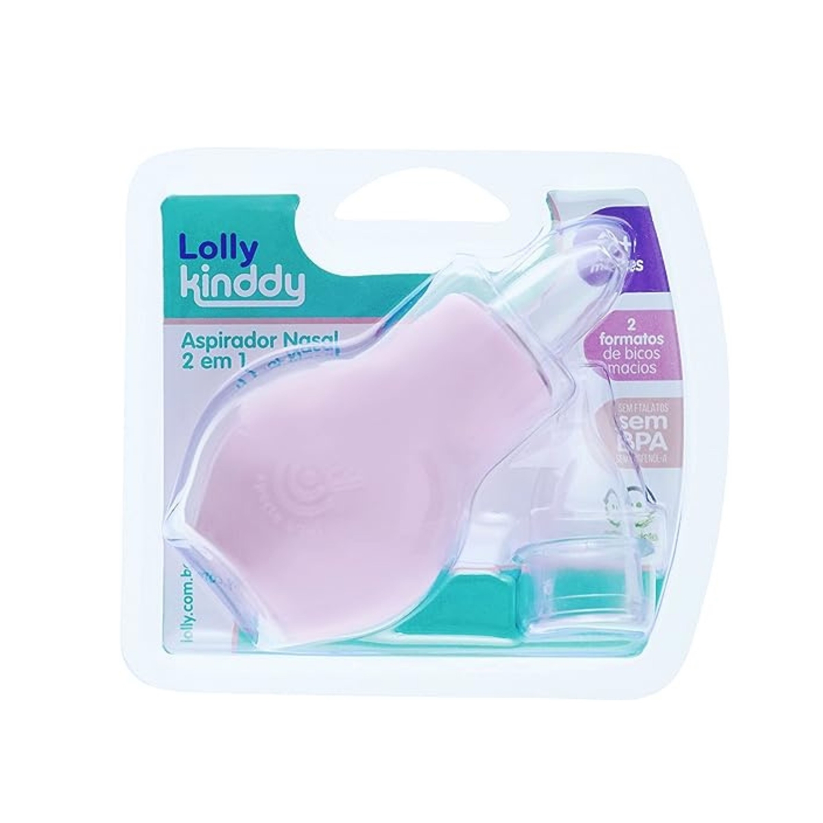 Aspirador Nasal Bebe Lolly 2 Em 1 Rosa Menina 1 Unidade - Aspirador ...