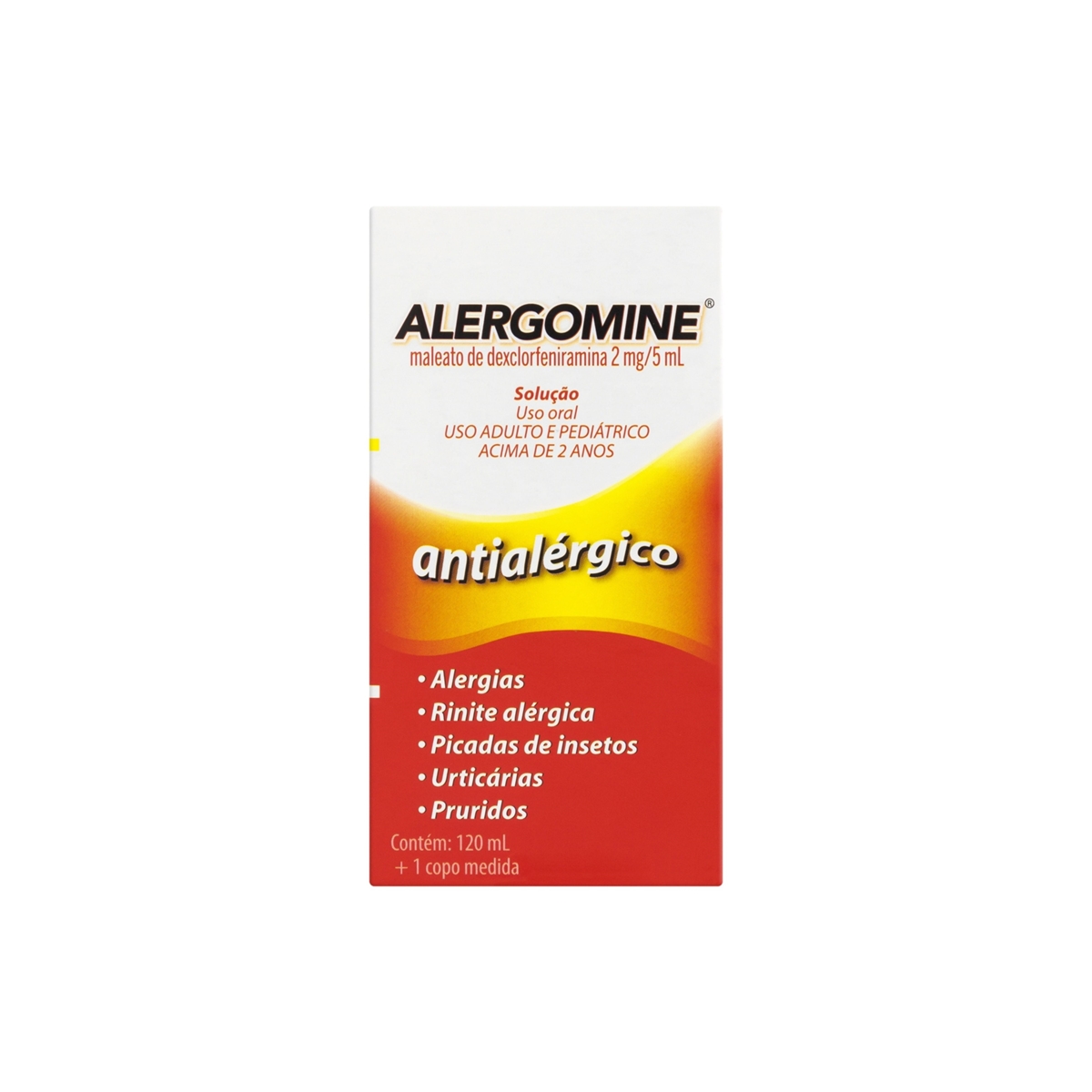 Alergomine 0,4MG/ML Solução Oral 120ML - Cimed - Alergomine Maleato de ...