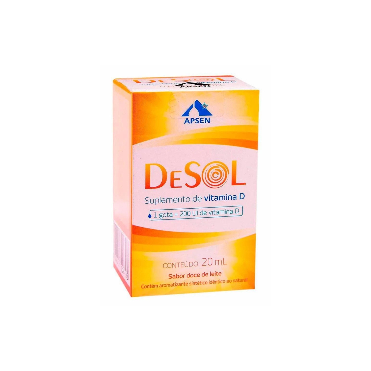 Vitamina D 200UI DeSol Solução Oral Gotas 20ml - Vitamina D 200UI DeSol ...
