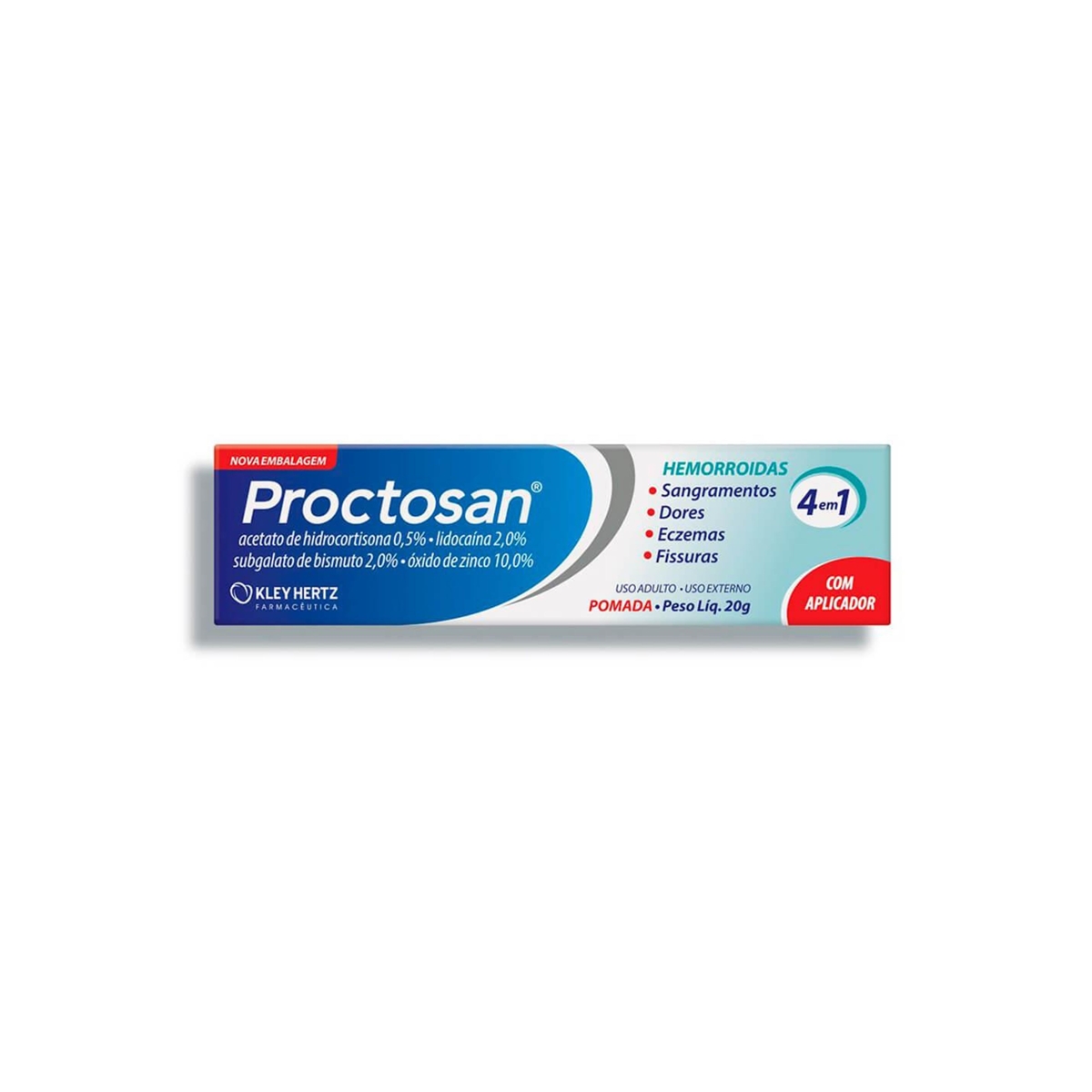 Pomada Proctosan Hertz 20g - Pomada Proctosan Hertz 20g - LEO PHARMA LTDA