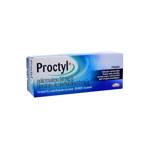 Proctyl Takeda Pomada 30g + 10 Aplicadores - Proctyl Takeda Pomada 30g ...