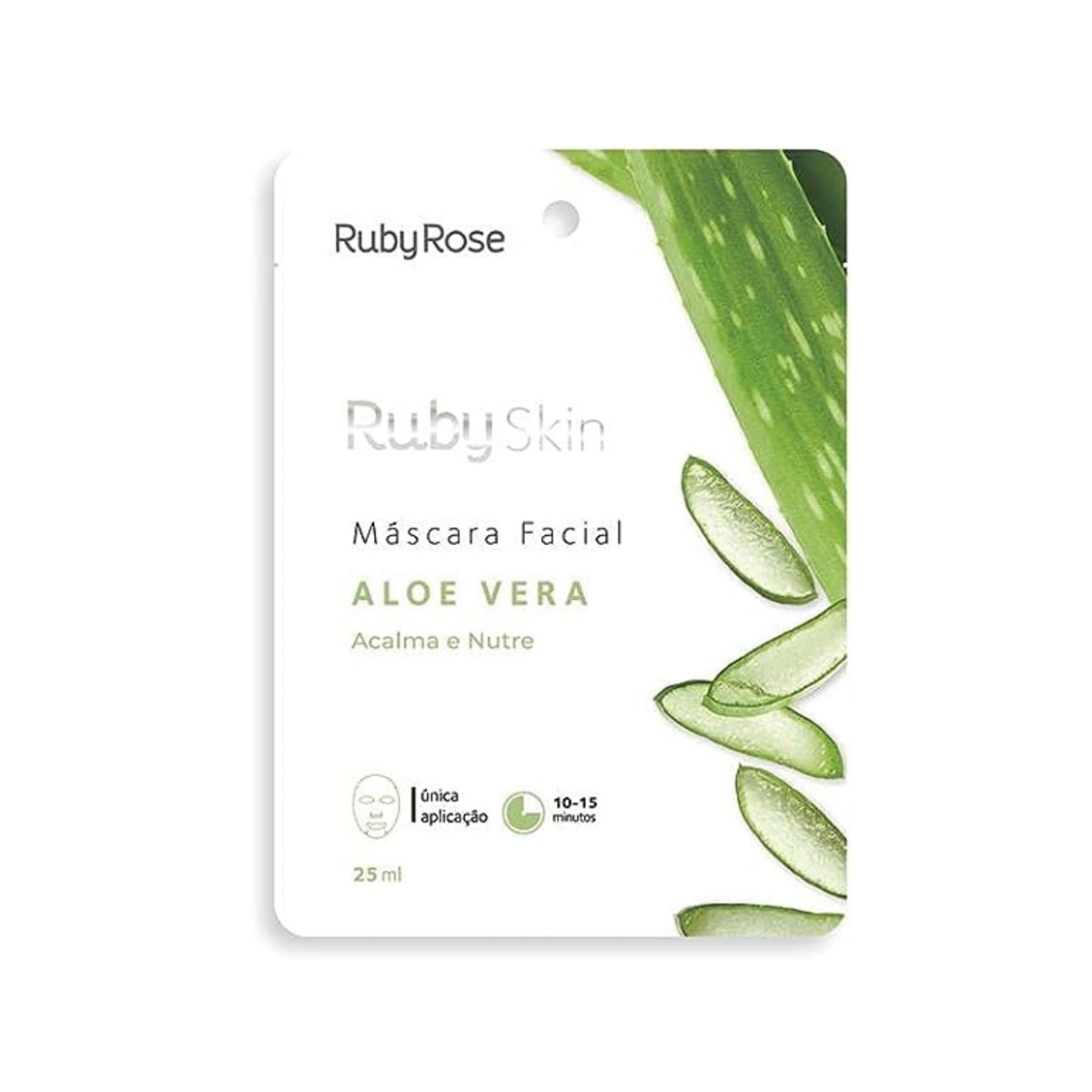 Máscara Facial Aloe Vera Ruby Skin - Ruby Rose - Máscara Facial Aloe ...