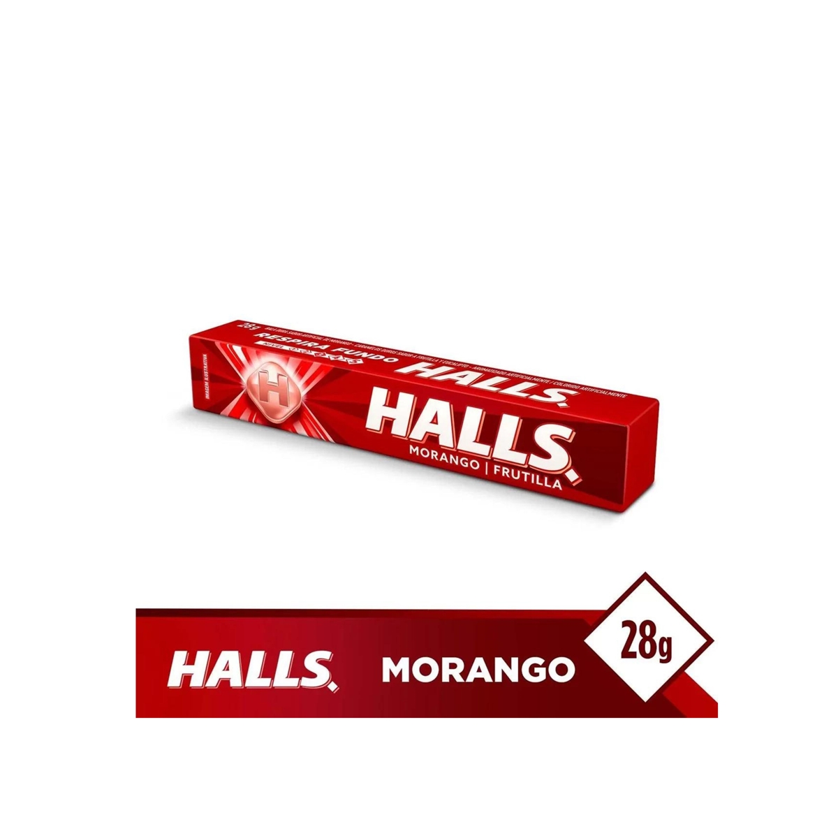 Bala Halls Morango 28g - Bala Halls Morango 28g - OUTROS