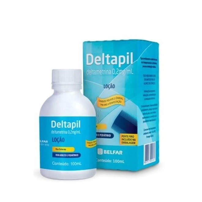 Deltapil Shampoo 100ml Belfar - Deltapil Shampoo Belfar Com 100ml - BELFAR LTDA