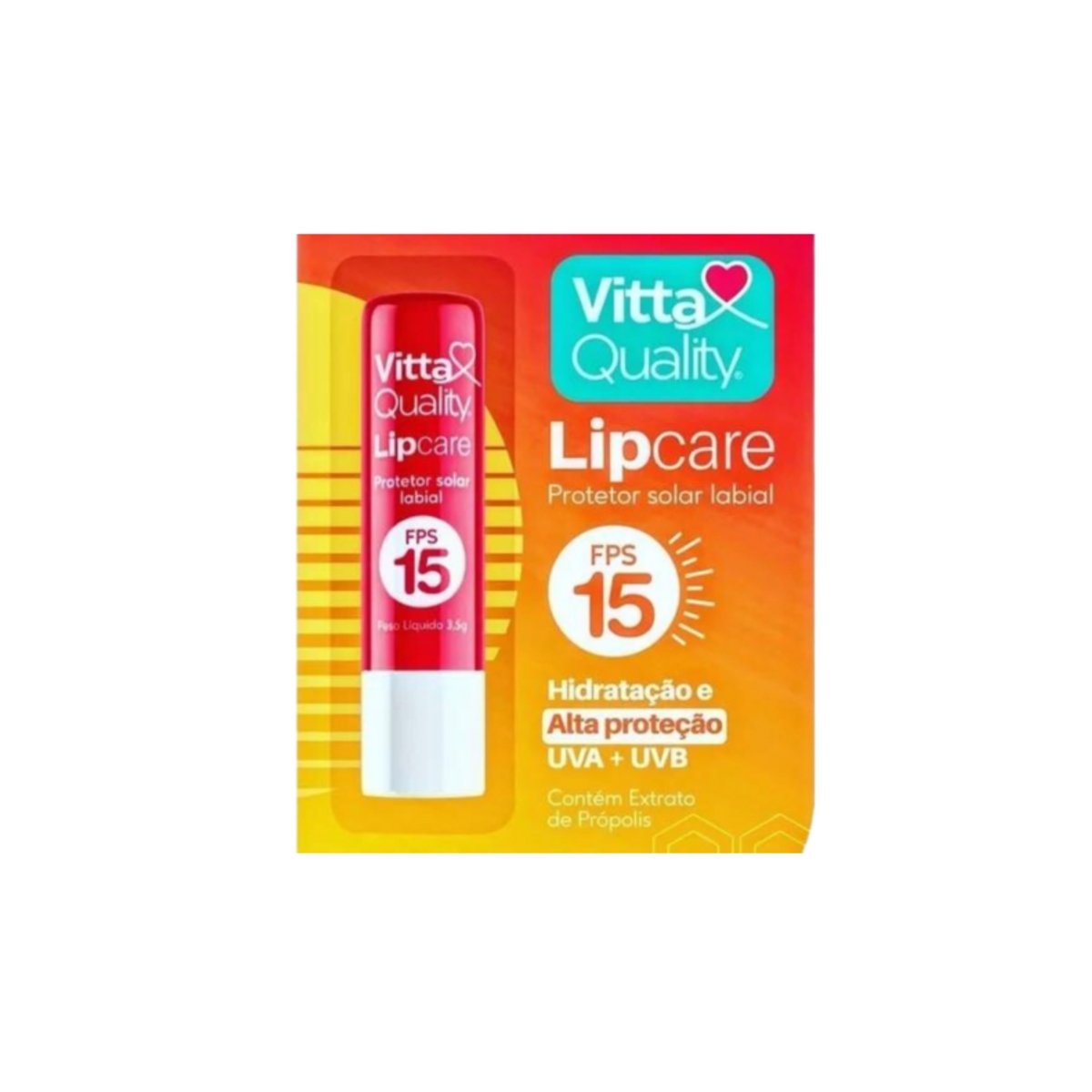 Protetor Solar Labial Unissex Vitta & Quality Fps15 3,5g - Protetor ...
