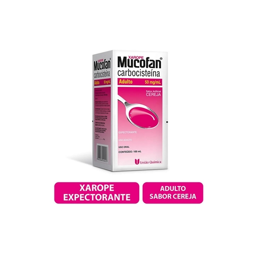 Mucofan Xarope Adulto 100ml União Química - Mucofan Xarope Adulto 100ml ...