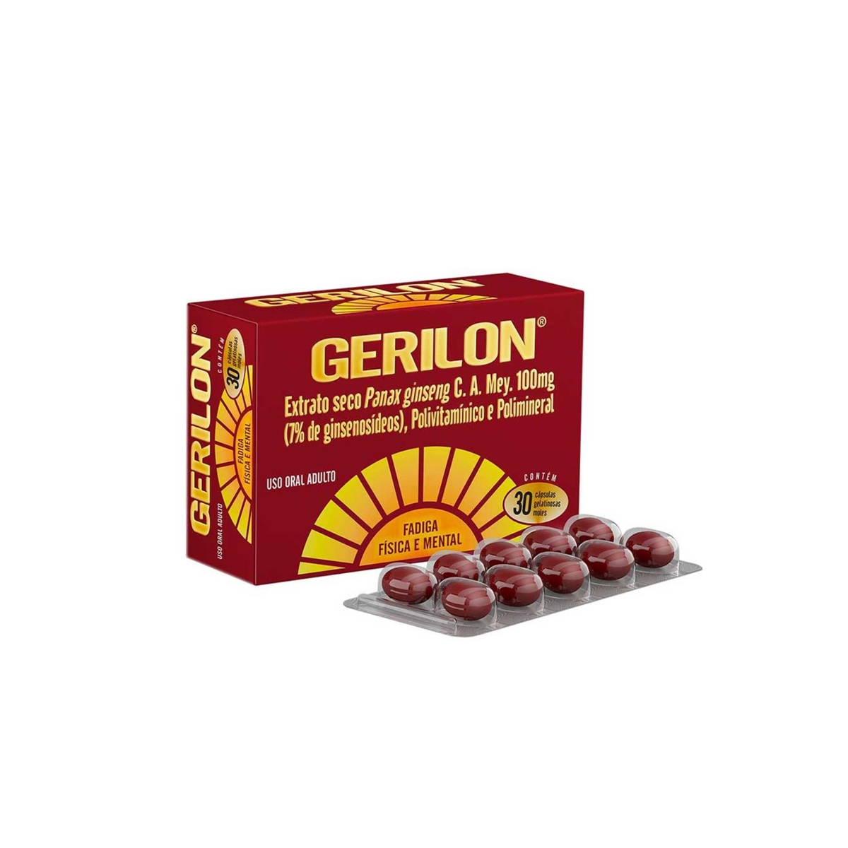 Suplemento Vitamínico Gerilon Com 30 Cápsulas Moles - Suplemento ...