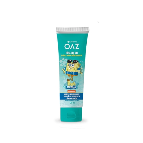 Pós-Sol Infantil Gel Hidratante 120ml OAZ Bob Esponja - Pós-Sol ...