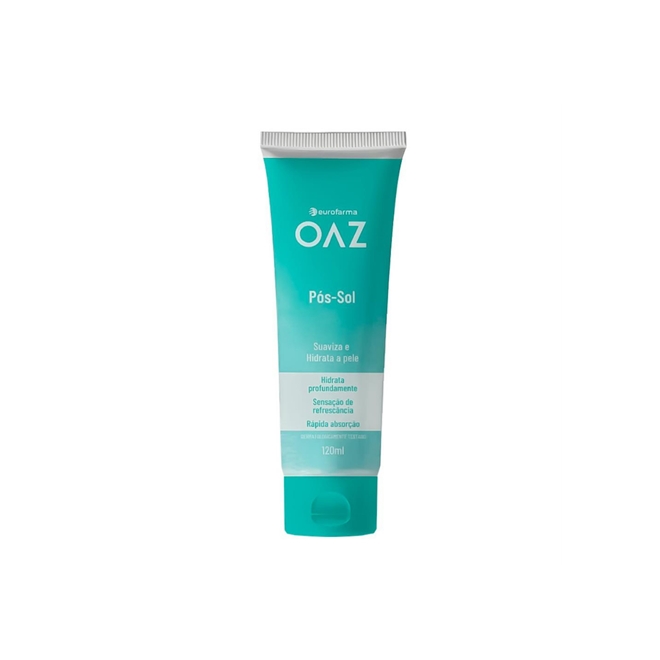 Pós-Sol Gel OAZ 120ml Hidrata e Refresca - Pós-Sol Gel OAZ Com 120ml ...
