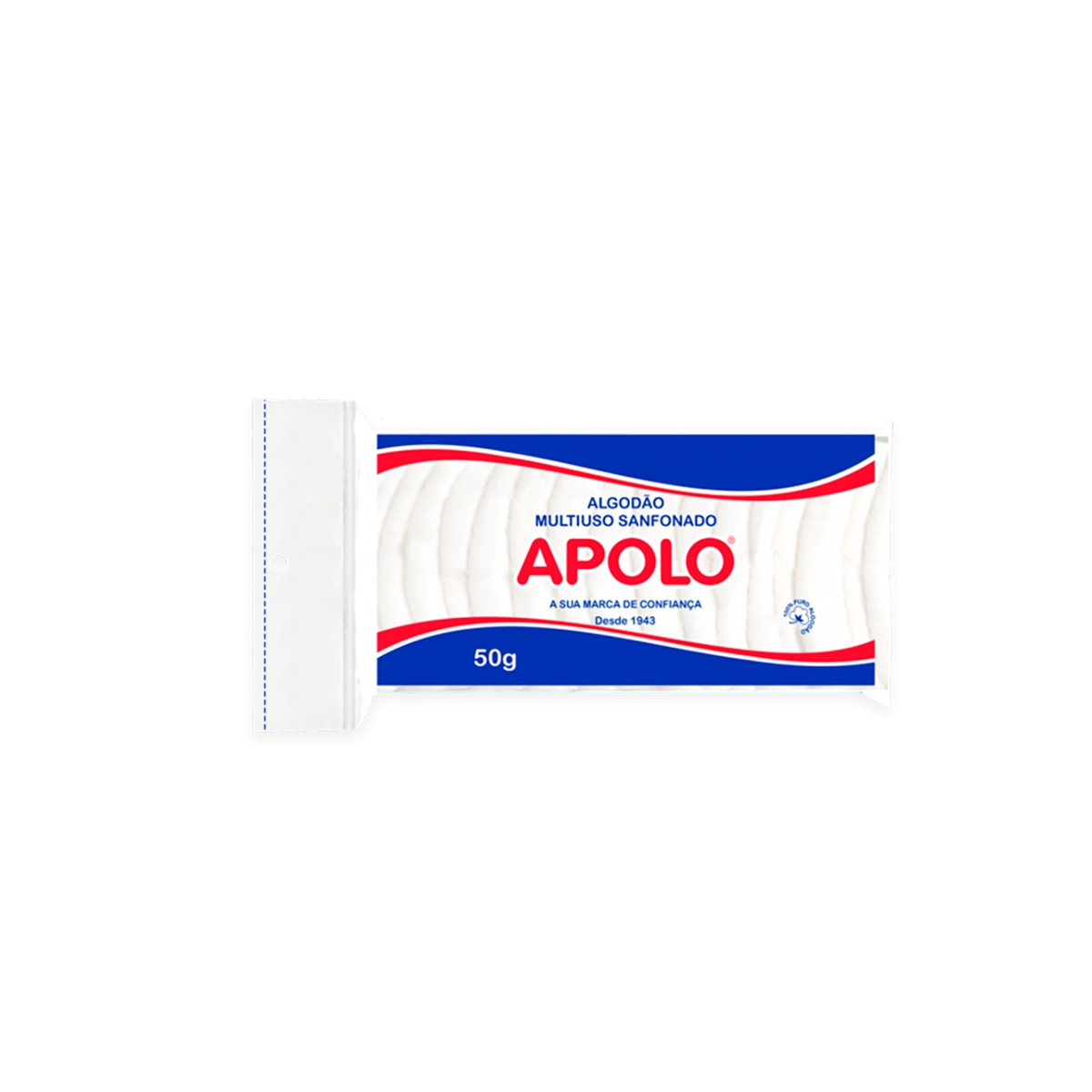 Algodão Apolo Multiuso Sanfonado Zip Lock 50g - Algodão Apolo Multiuso ...