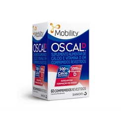Os-Cal D Cálcio 500mg + Vitamina D 1000UI 60 Comprimidos - Os-Cal D ...
