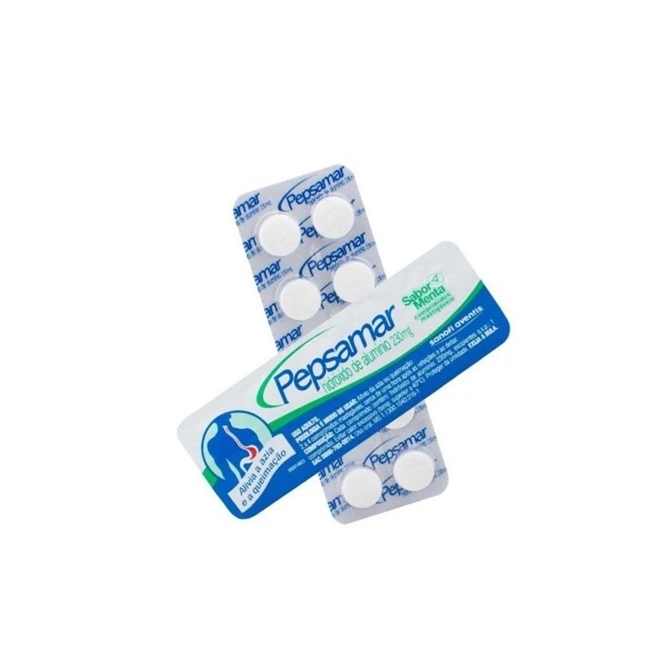 Pepsamar Sanofi Aventis 10 Comprimidos - Pepsamar Sabor Menta Blister ...