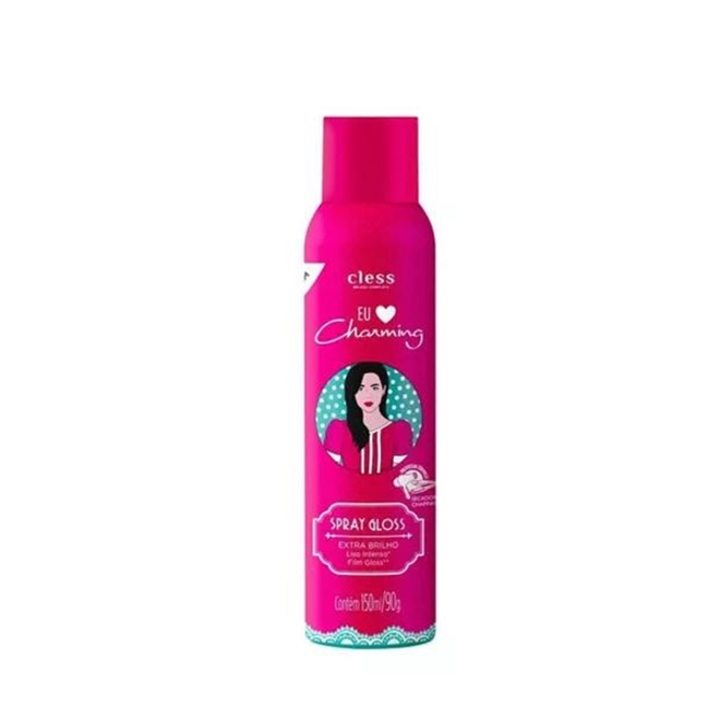 Spray Gloss Extra Brilho Cless Charming 150ml - Spray Gloss Extra ...
