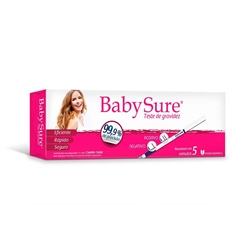 Teste De Gravidez Baby Sure 1 Unidade - Teste De Gravidez Baby Sure - 1 ...