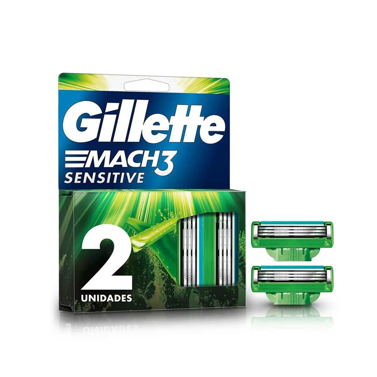 Carga Para Aparelho De Barbear Gillette Mach3 Sensitive 2 Unidades ...
