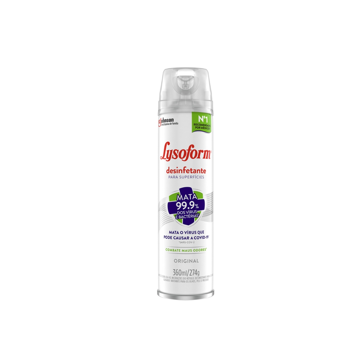 Lysoform Aerosol Desinfetante Original 360ml - Lysoform Aerosol ...