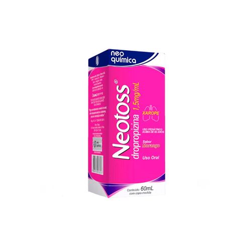 Neotoss Infantil 1,5mg/ml Sabor Morango 60ml - Neo Química - Neotoss ...