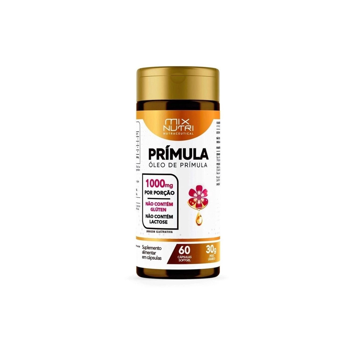 Óleo De Prímula 30g Mix Nutri Com 60 Cápsulas - Óleo De Prímula 30g Mix ...