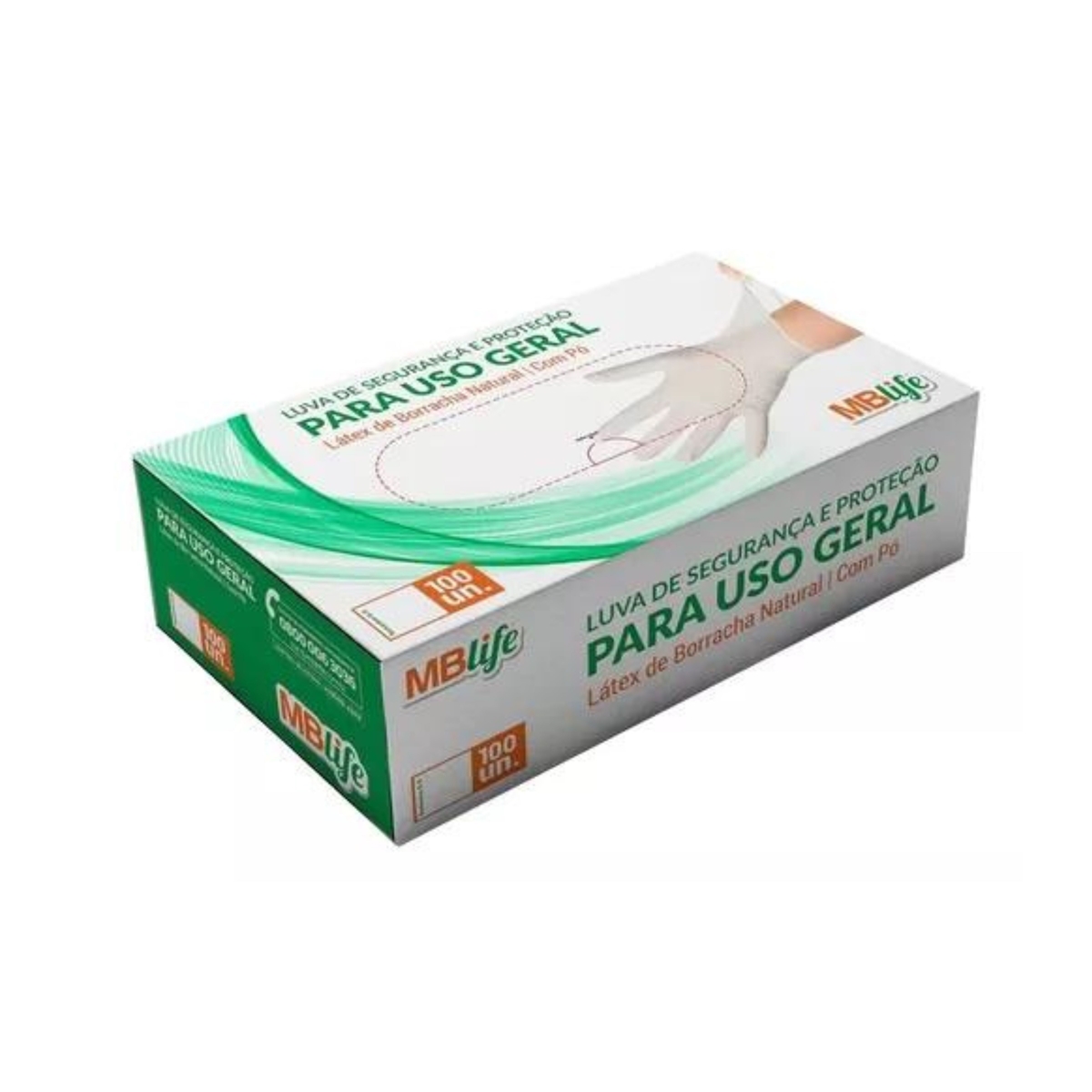 Luva Latex Mblife Com Talco G 100 Unidades - Luva Latex Mblife Com ...