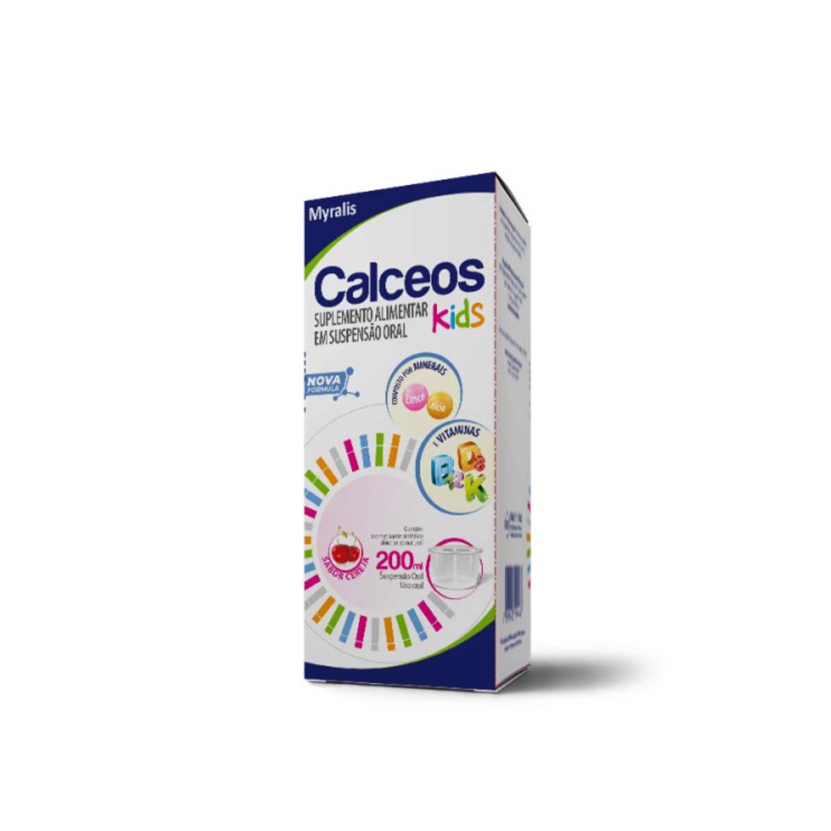 Calceos Kids Sabor Cereja Com 200ml - Calceos Kids Sabor Cereja Com ...